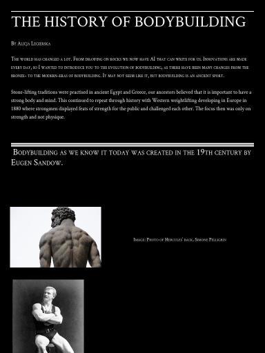 History of Body Building