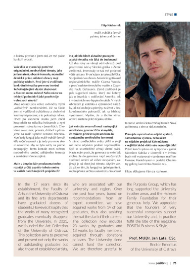 Nadějný malíř Filip Nádvorník propojuje své životní role s malířským ...