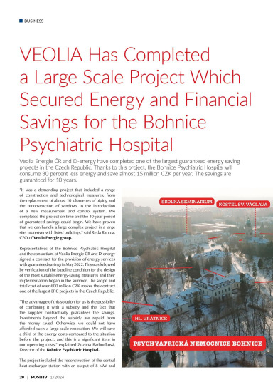 VEOLIA Has Completed a Large Scale Project Which Secured Energy and ...