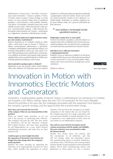 Innovation in Motion with Innomotics Electric Motors and Generators