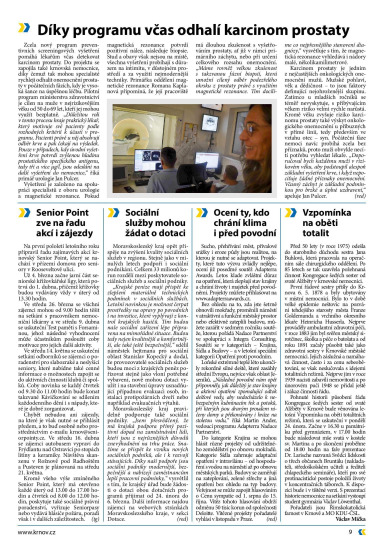 Díky programu včas odhalí karcinom prostaty | 03/2025 | Krnovské listy