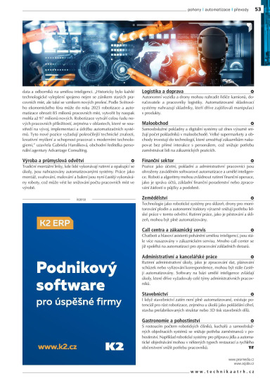 Robotizace mění pracovní trh | TT 2/2025 | Technika a trh