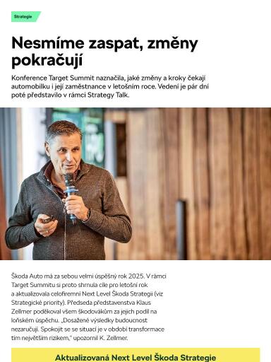 Target Summit: Změny pokračují | 02/2026 | Škoda Mobil