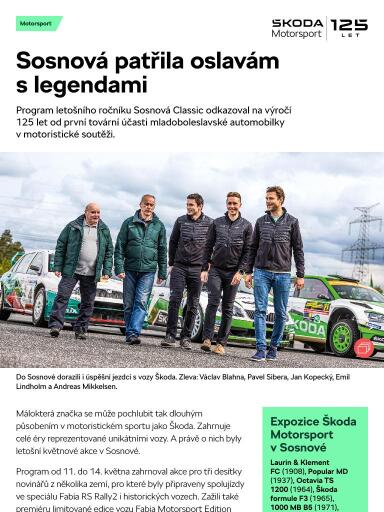 Motorsport / sosnova-classic | 06/2026 | Škoda Mobil